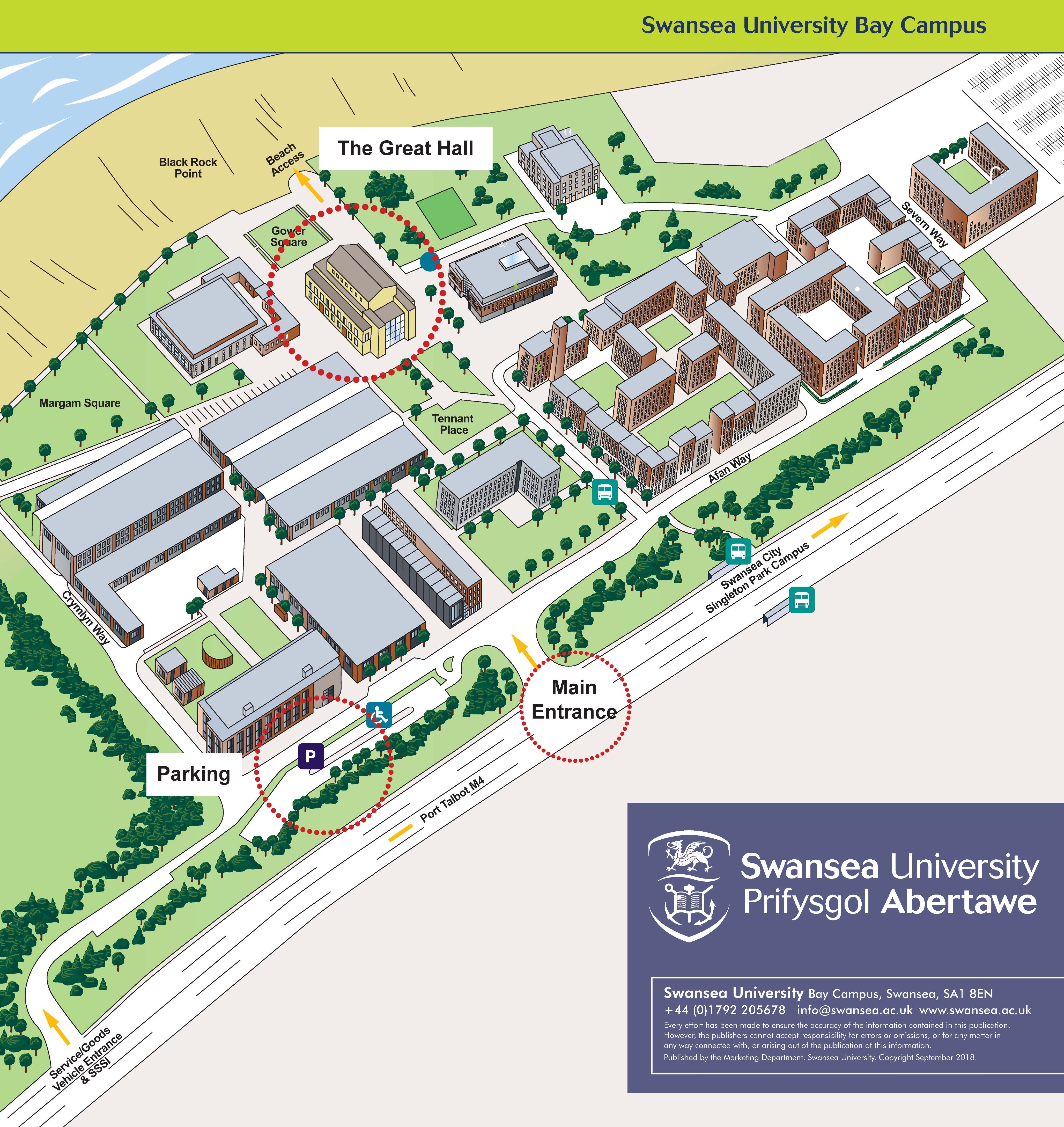 Swansea University Map